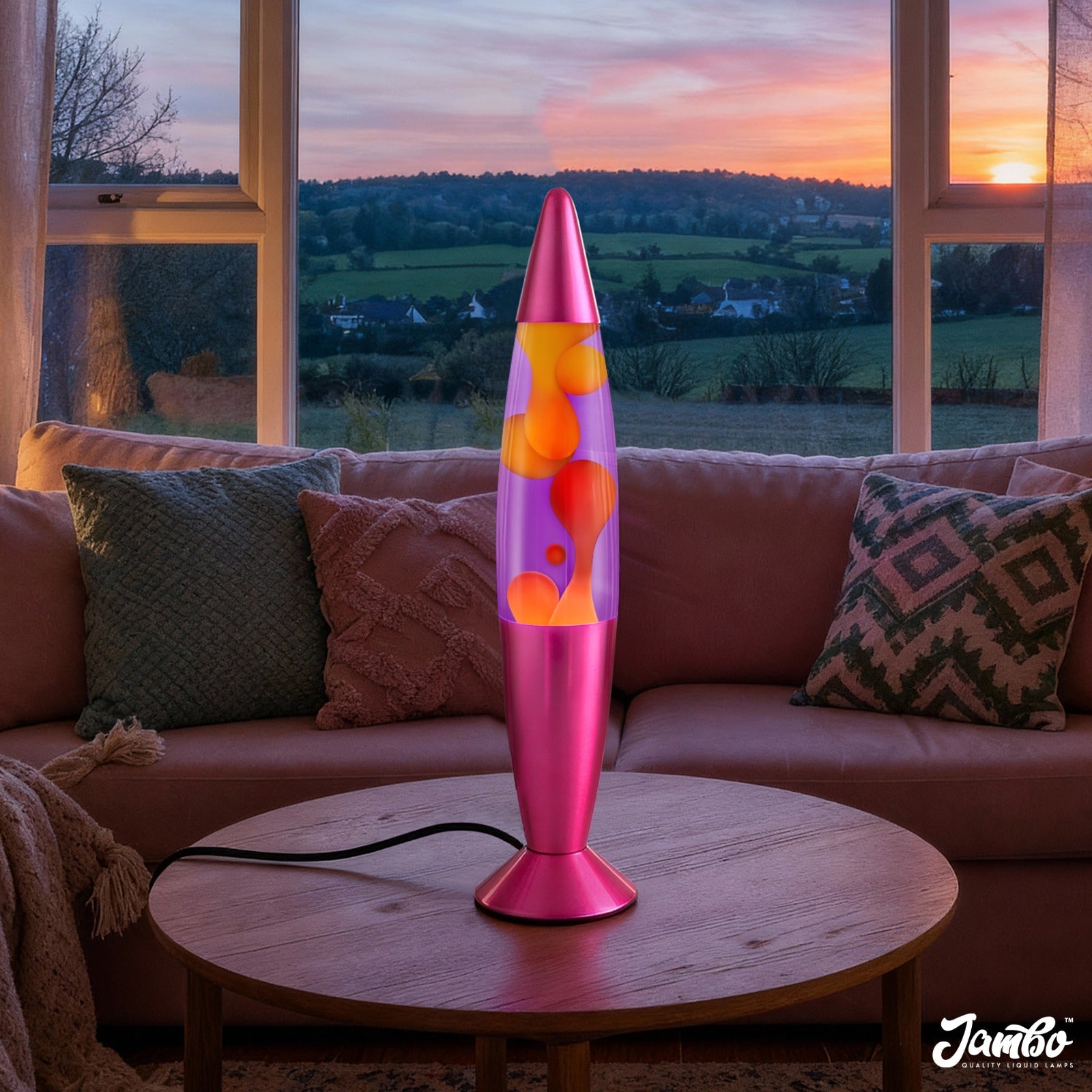 JAMBO Pink Base Motion Lamps | Fun Relaxing Liquid Lamps – Jambo